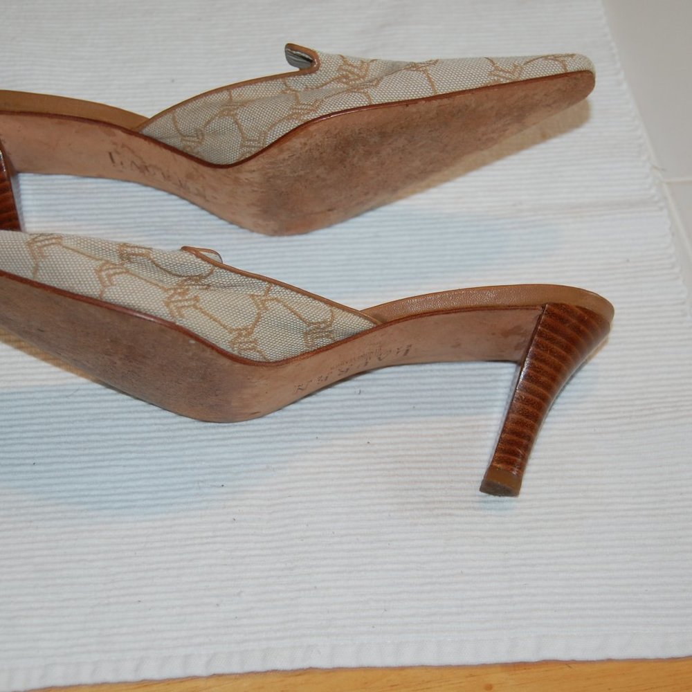 "Lauren" Ralph Lauren "Cecily" Skinny Open Back Shoes… - Gem